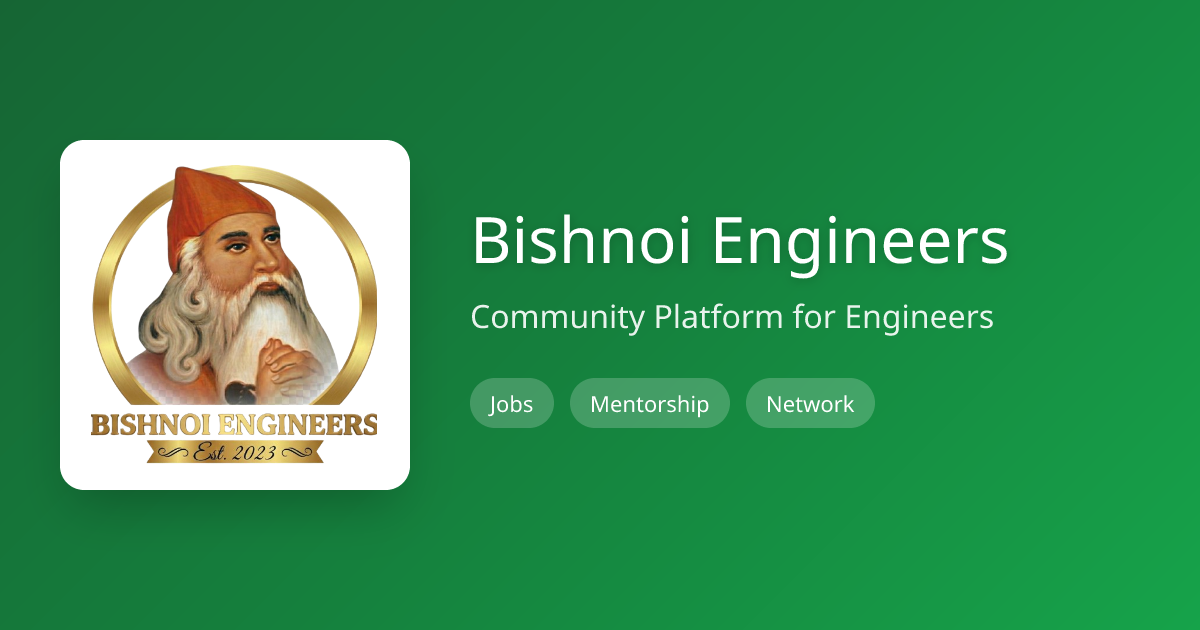 Bishnoi Engineers - Community Platform for Engineers